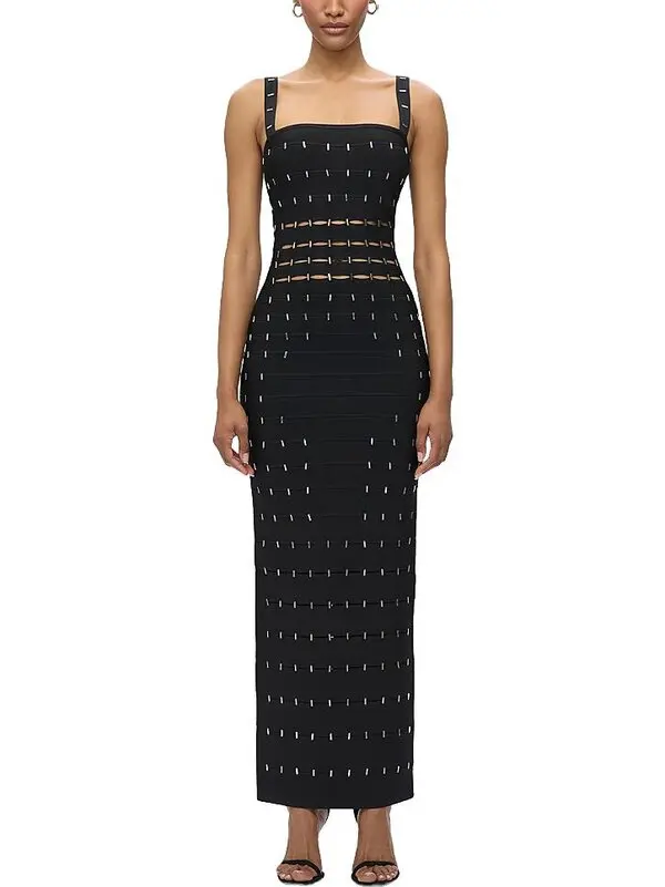 Herve Leger Lillian Gown - Black
