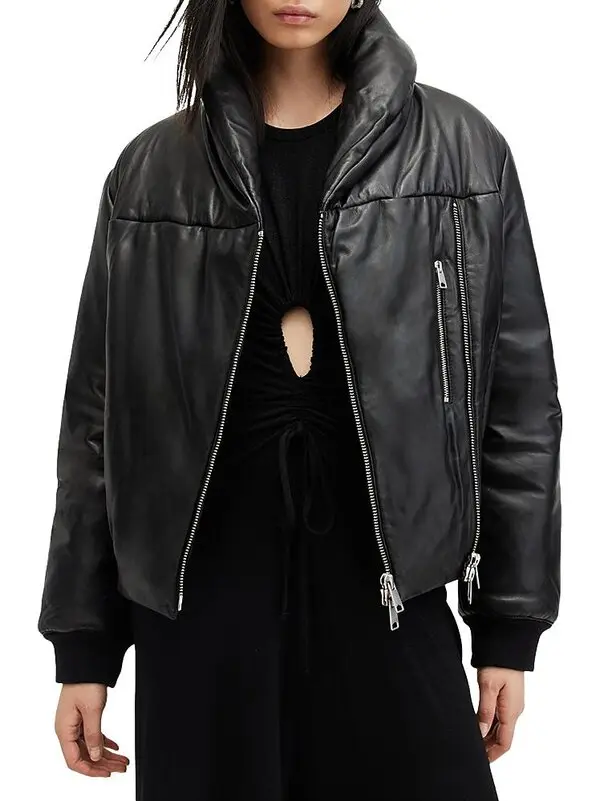 ALLSAINTS Lauren Lea Puffer Jacket - Black