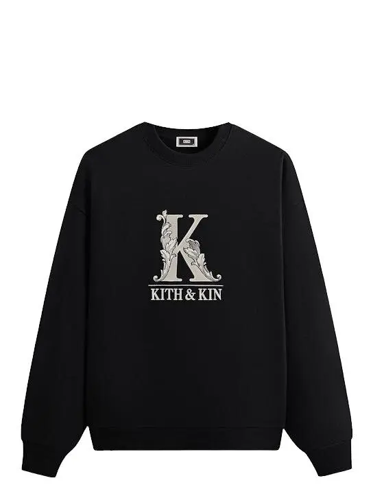 Kith Filigree Nelson Crewneck Sweatshirt - Black