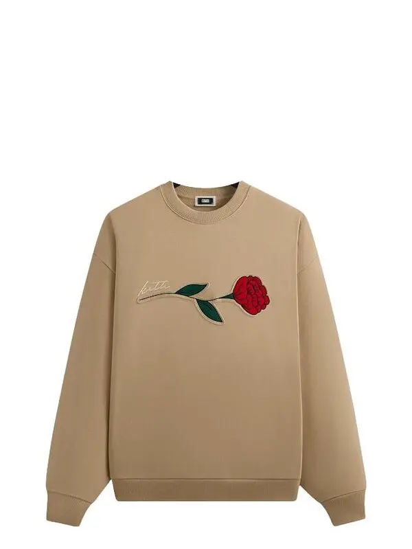 Kith Signature Rose Crewneck Sweatshirt - Canvas
