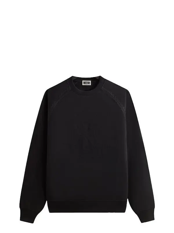 Kith Vale Raglan Crewneck Sweatshirt - Black
