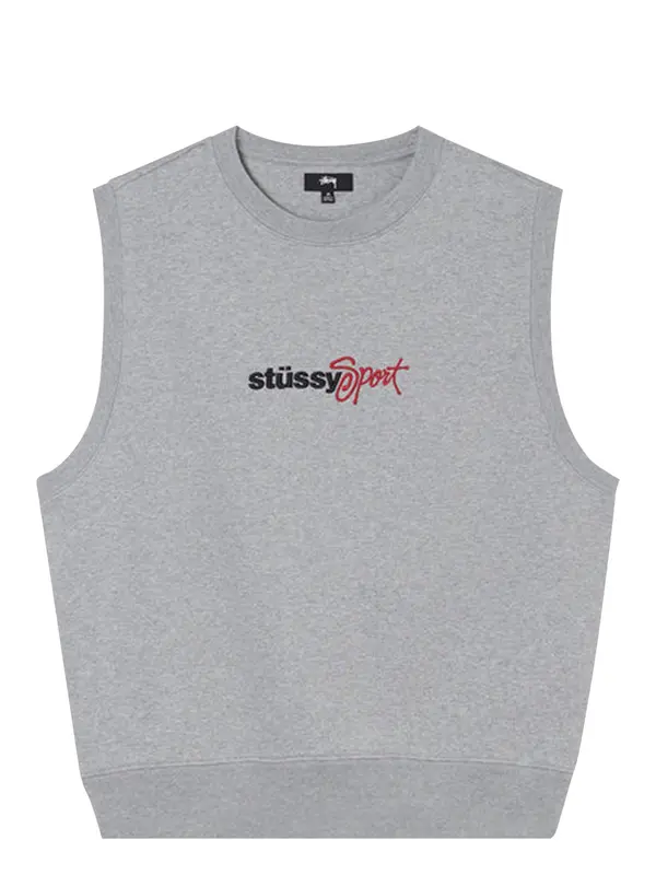 StÜssy Sport Fleece Vest - Grey