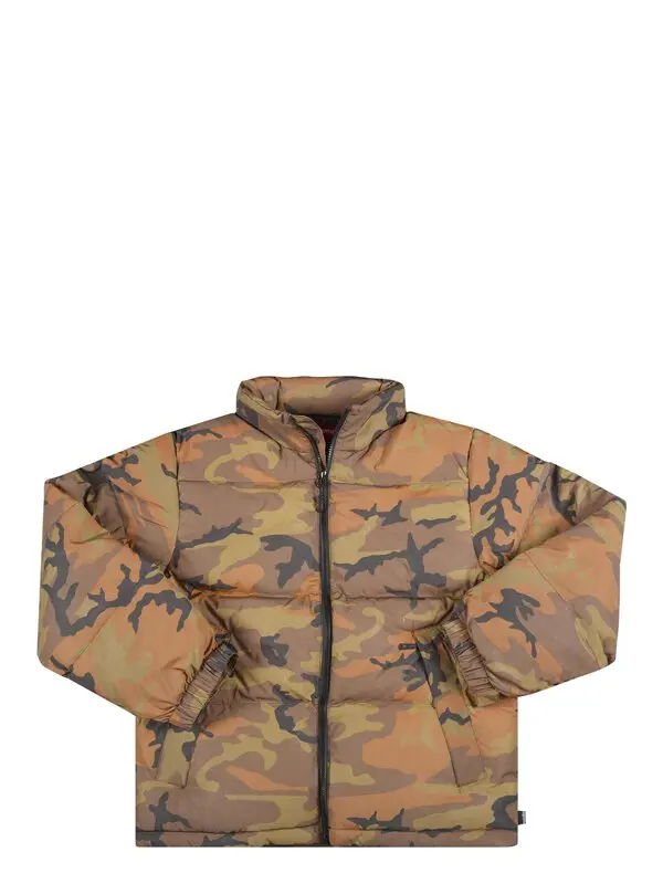 Supreme Reflective Camo Down Jacket - Orange