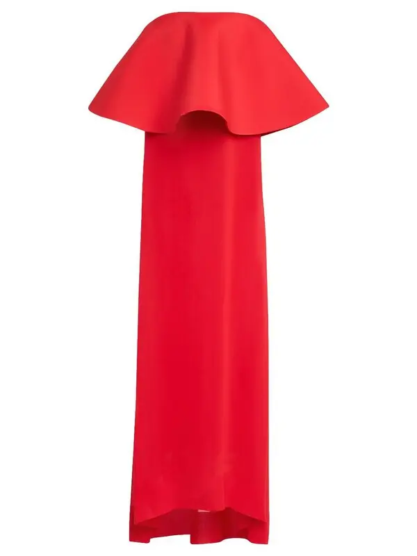 Jacquemus Vela Strapless Maxi Dress - Red