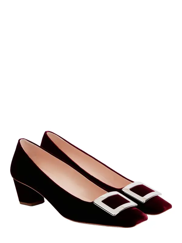 ROGER VIVIER Belle Vivier 45 Pumps - Burgundy