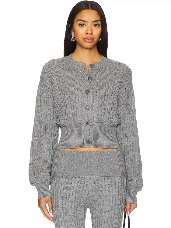 LOVERS AND FRIENDS X Emily Gemma Bessie Cardigan - Grey