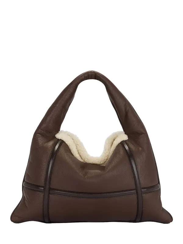 Bottega Veneta Small Hop Bag - Light Brown  Teddy  Fondant  & Muse Bras