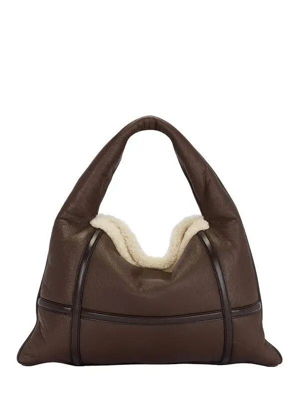 Bottega Veneta Small Hop Bag - Light Brown  Teddy  Fondant  & Muse Bras