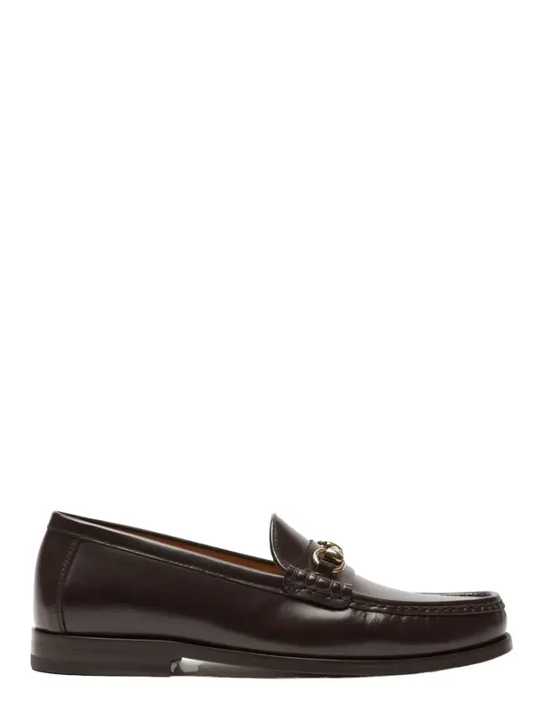 SCAROSSO Leather Loafers - Brown