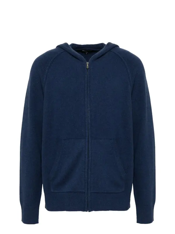 JAMES PERSE Recycled Cashmere Hoodie - Blue