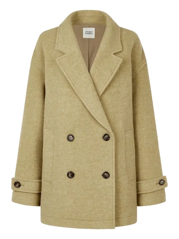 STUDIO TOMBOY Double-breasted Coat - Neutrals