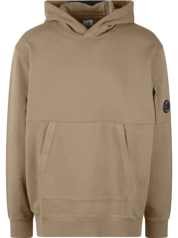 C.P. COMPANY Logo-patch Hoodie - Neutrals