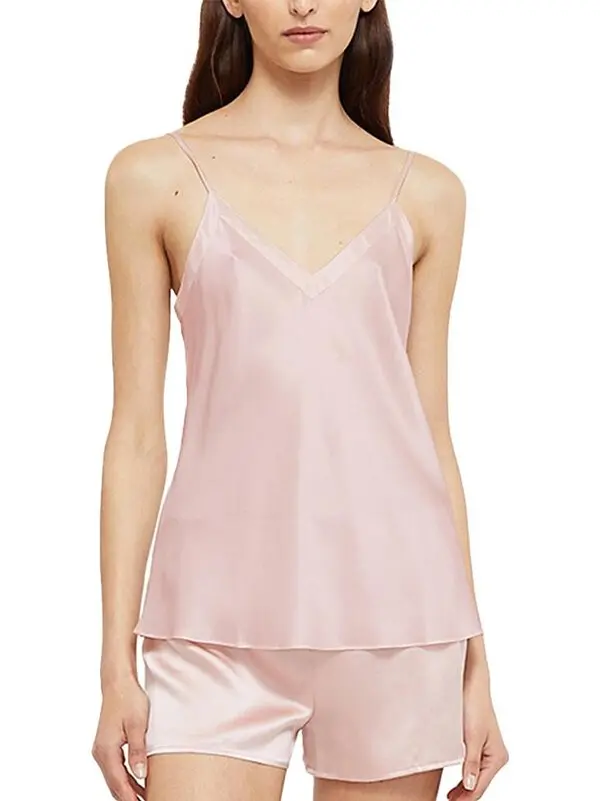 Ginia Silk Cami - Bridal Rose