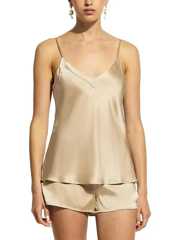 Ginia Silk Cami - Mink