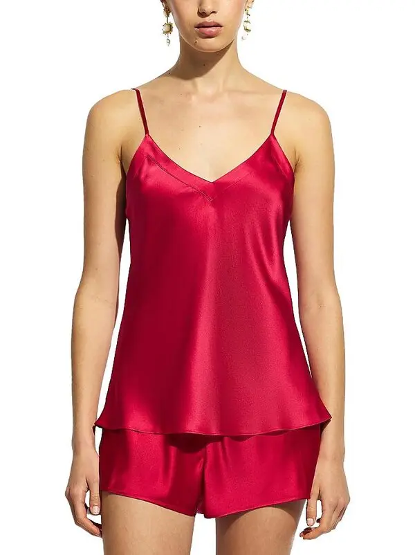 Ginia Silk Cami - Ruby