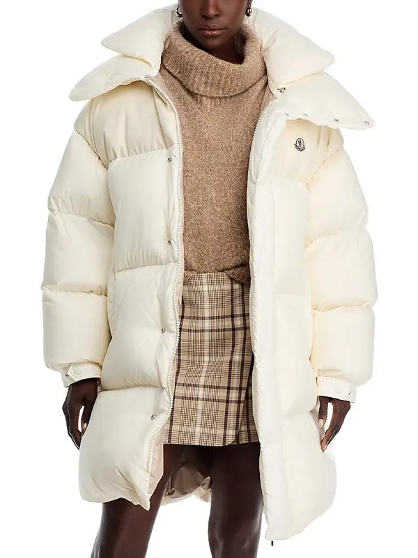 Moncler Verone Puffer Coat - Natural