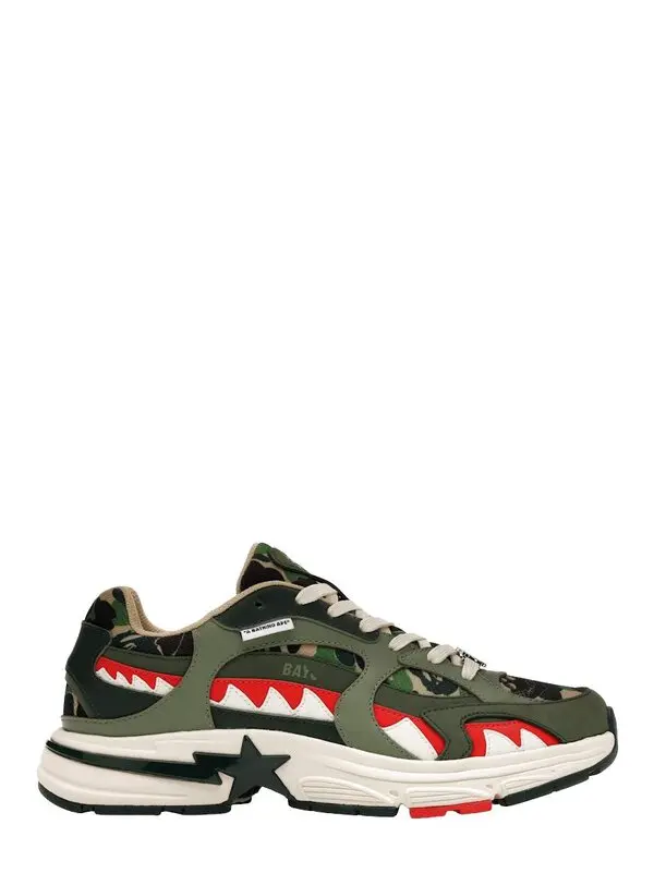 BAPE A Bathing Ape Shark Sta Bored Ape Yacht Club Sneakers - Green