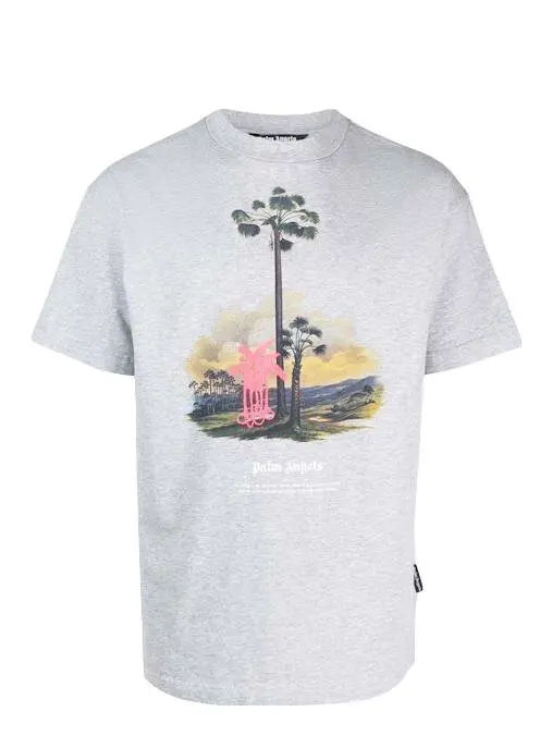Palm Angels Douby Lost In Amazonia T-shirt - Grey