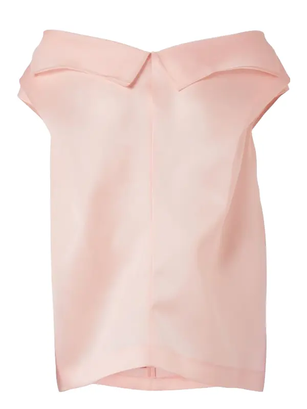 Khaite Selly Silk Gazar Top - Pink