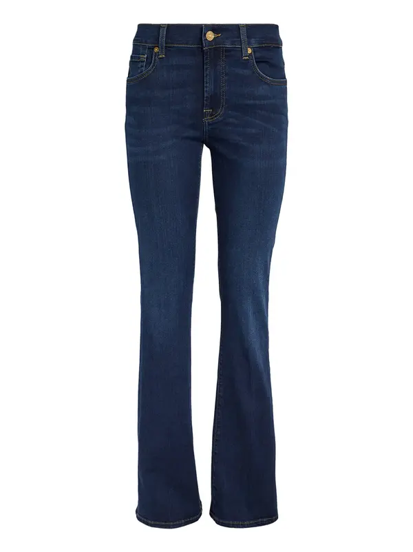 7 For All Mankind Bair Mid-rise Bootcut Jeans - Blue