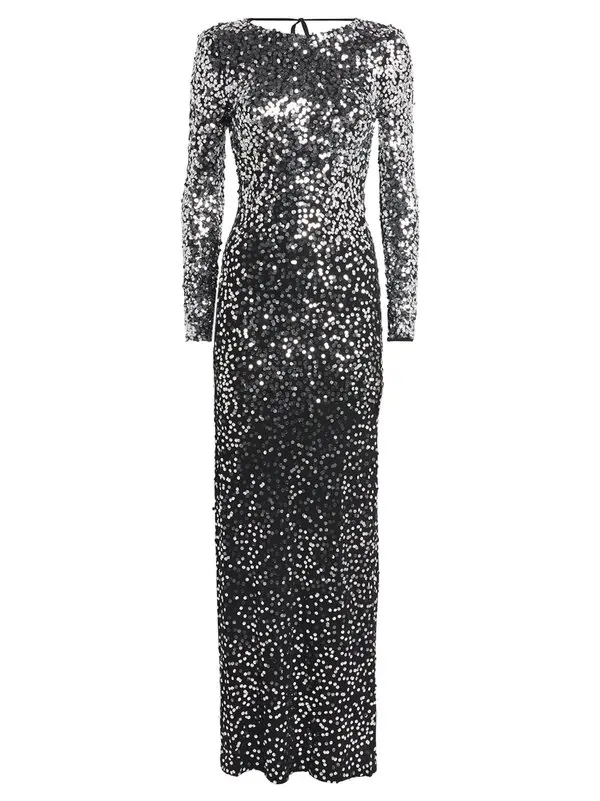 Rabanne Sequinned Maxi Dress - Black