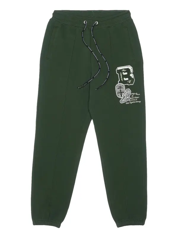 A BATHING APE College Badges Sweatpants - Green