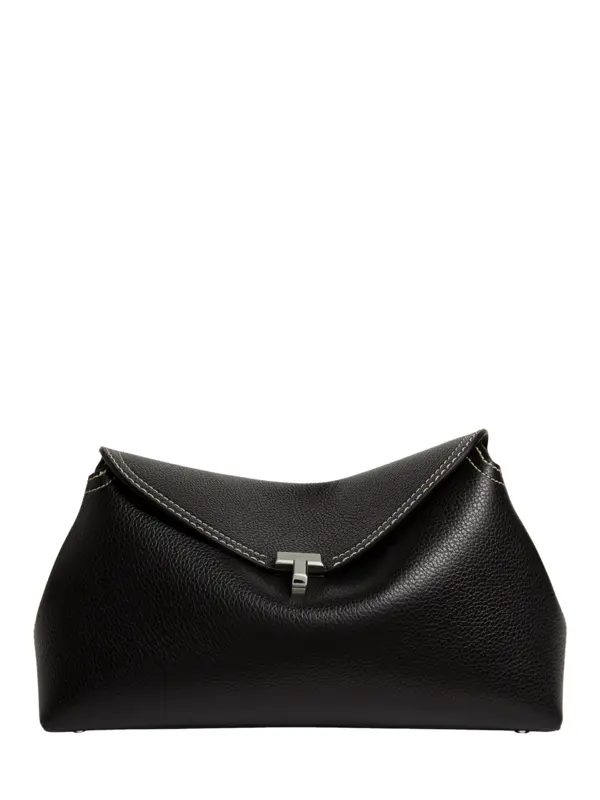 TOTÊME - Totême T-Lock Leather Clutch