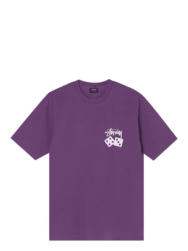 StÜssy Dice Pigment Dyed Tee - Purple