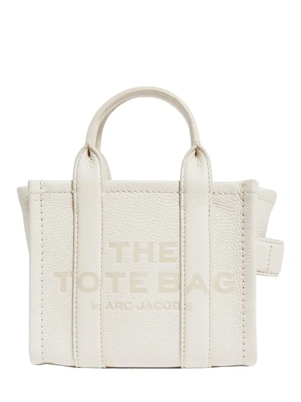 Marc Jacobs Micro Leather The Tote Bag - White