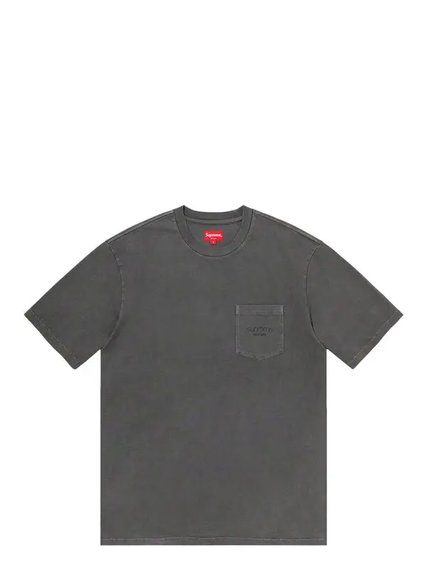 Supreme Overdyed Pocket Tee - Black