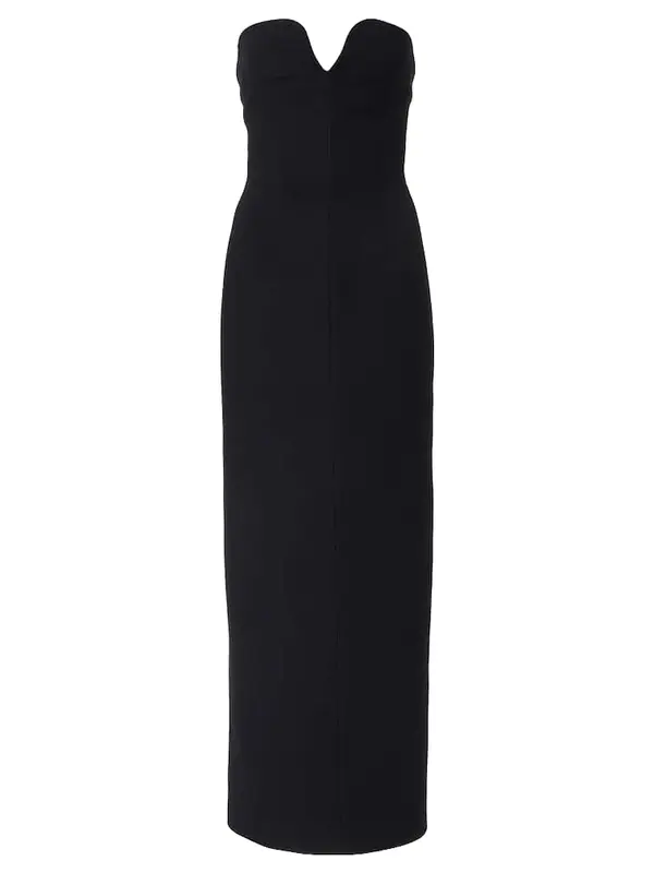 Khaite Yao Strapless Maxi Dress - Black