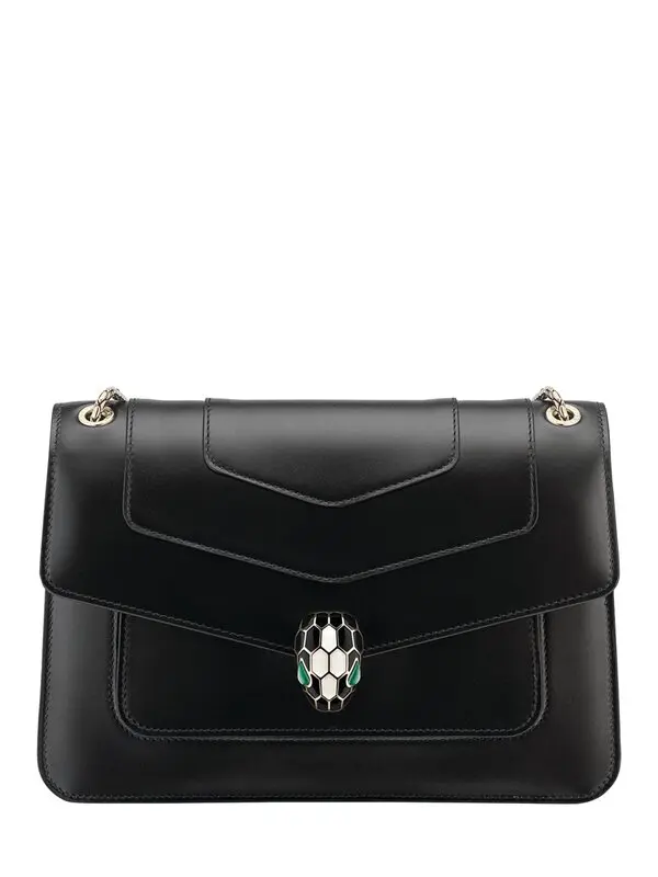 BVLGARI Serpenti Forever Shoulder Bag - Black