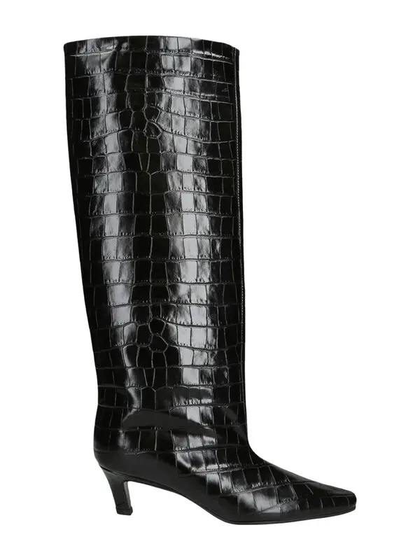 TOTEME The Wide Shaft 50 Boots - Black