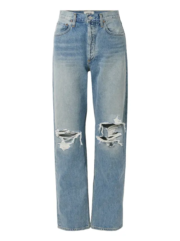 AGOLDE Kelly High-rise Straight-leg Jeans - Blue