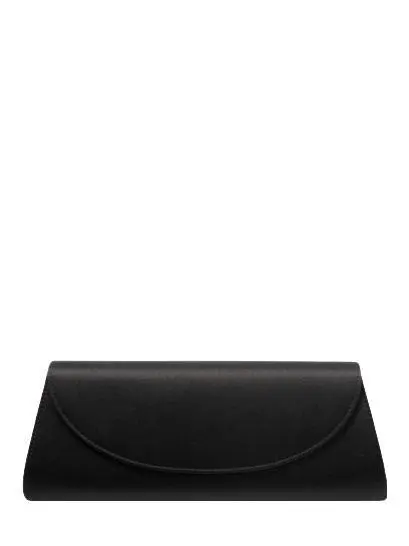 HUNTING SEASON Opera Satin Clutch - Black