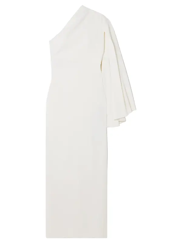 Solace London Elisa One-sleeve Gown - White