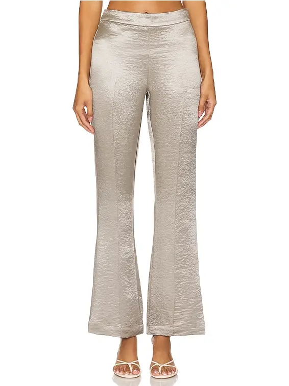 USISI SISTER Georgia Metallic Trouser - Silver