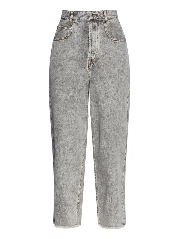 MARANT ETOILE Lalikasr Cropped Boyfriend Jeans - Gray