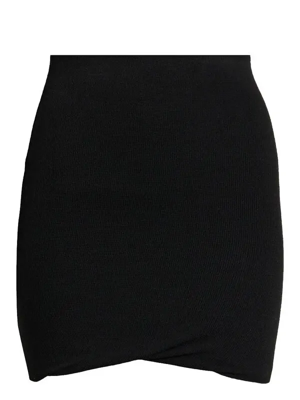 MARANT ETOILE Jalna Knitted Mini Skirt - Black