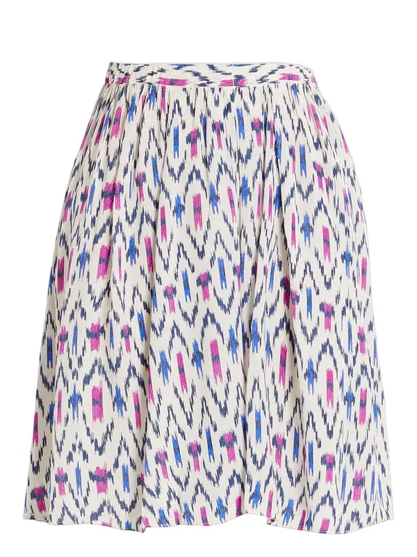 MARANT ETOILE Assia Printed Mini Skirt - Ecru
