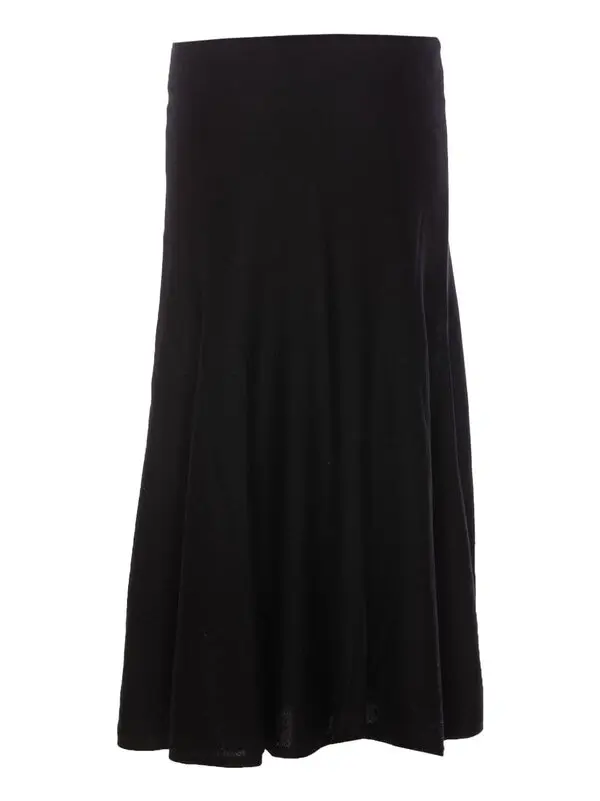 Khaite Mayu Mid-length Skirt - Black