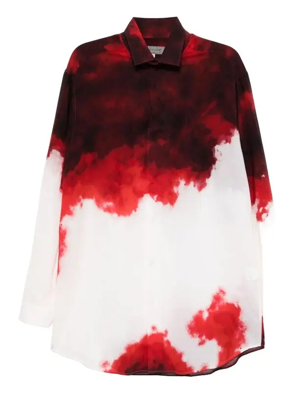 Yohji Yamamoto Graphic-print Shirt - Red