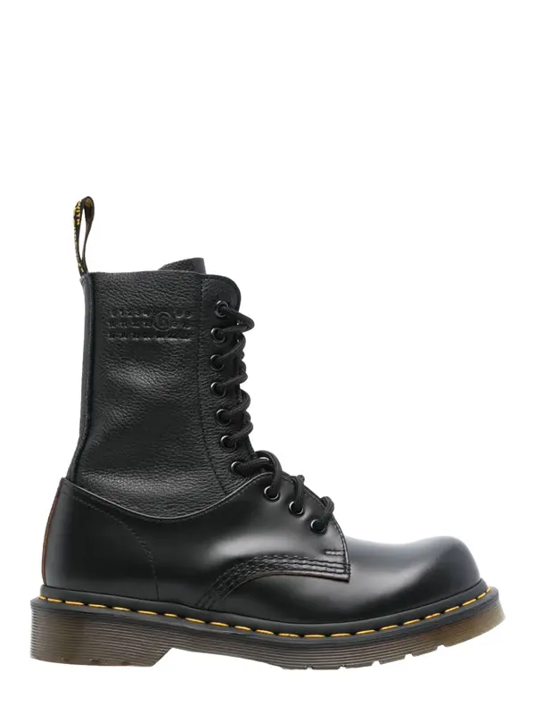 MAISON MARGIELA X Dr. Martens 'twist' Combat Boots - Black