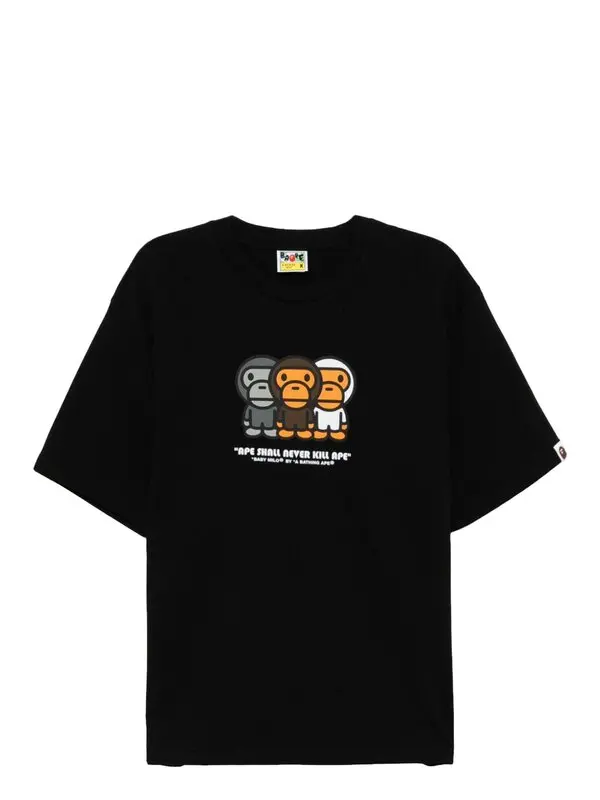 A BATHING APE Baby Milo Relaxed Fit Tee - Black