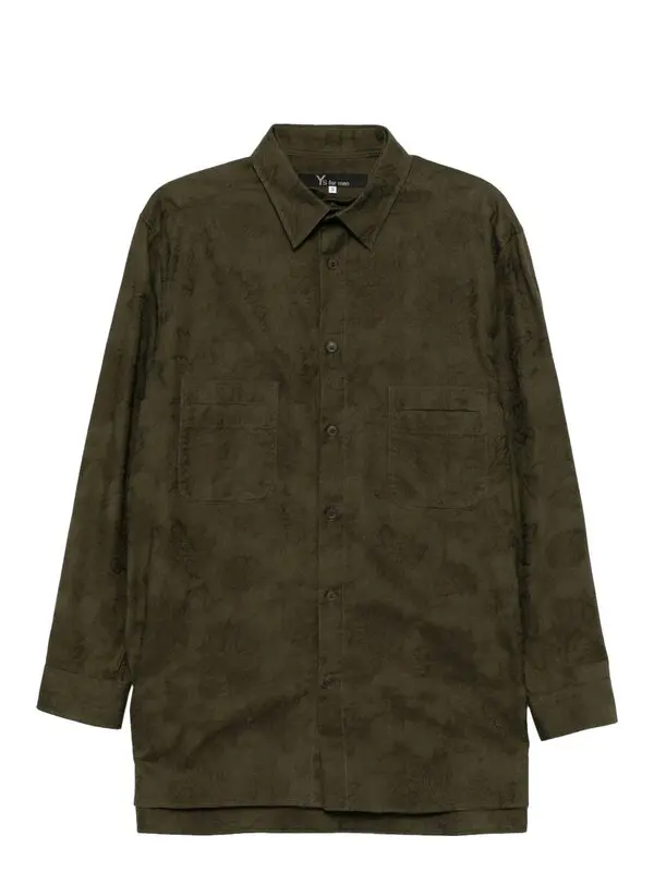 Yohji Yamamoto Floral-print Shirt - Green