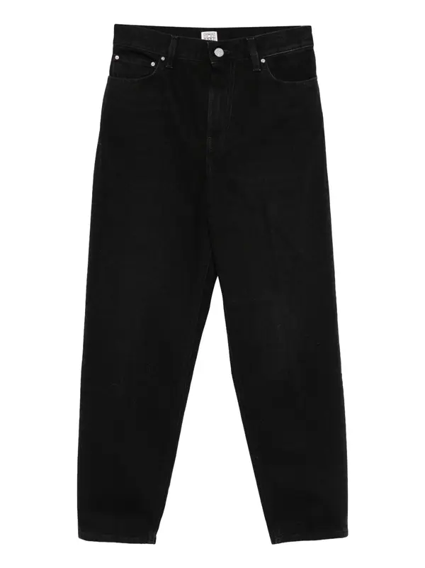 TOTEME Tapered Denim Jeans - Black