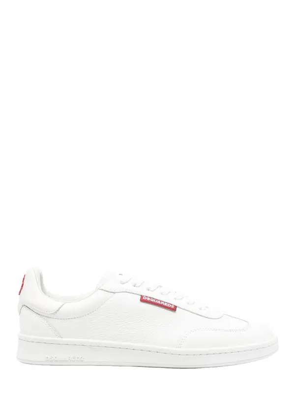 Dsquared2 Boxer Leather Sneakers - White