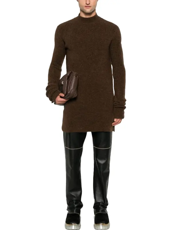 Rick Owens Cut-out Detail Sweater - Brown