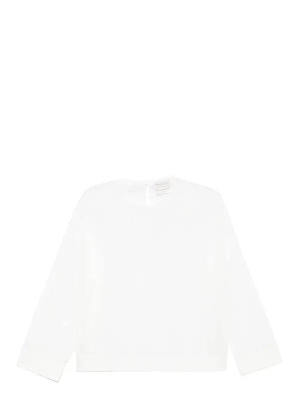 FORTE_FORTE Poplin Blouse - White