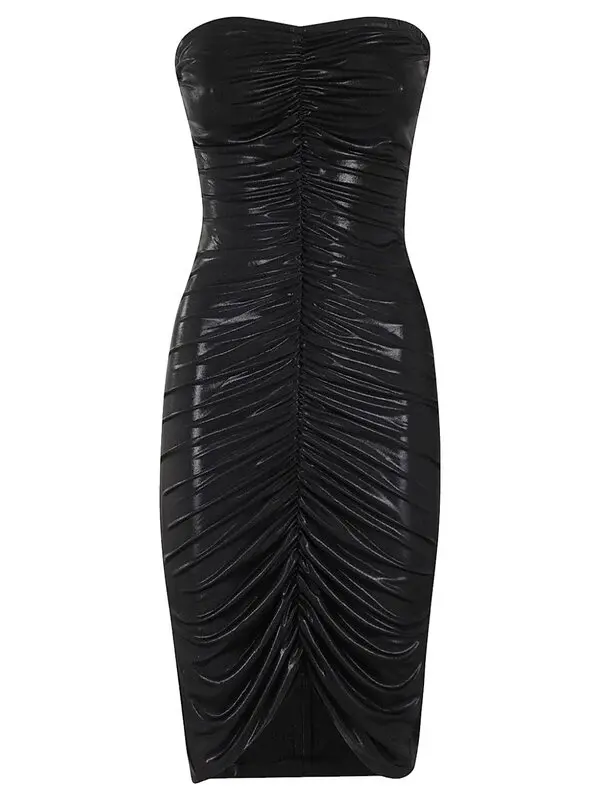 Norma Kamali Draped Dress - Black